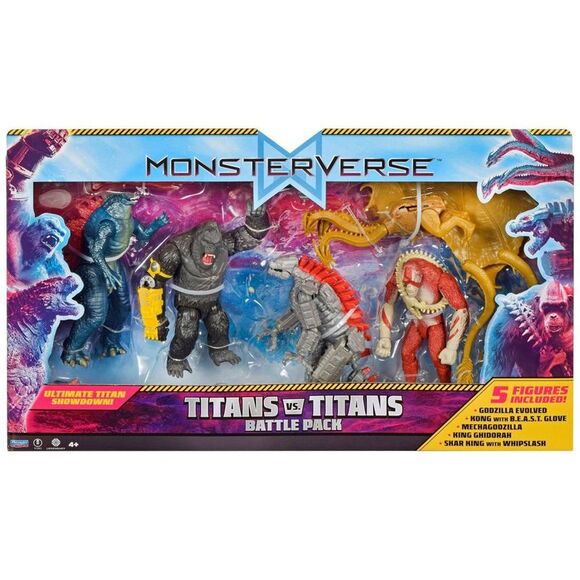 Godzilla | Toys | Monsterverse Titans Vs Titans 5 Pk Battle Set ...